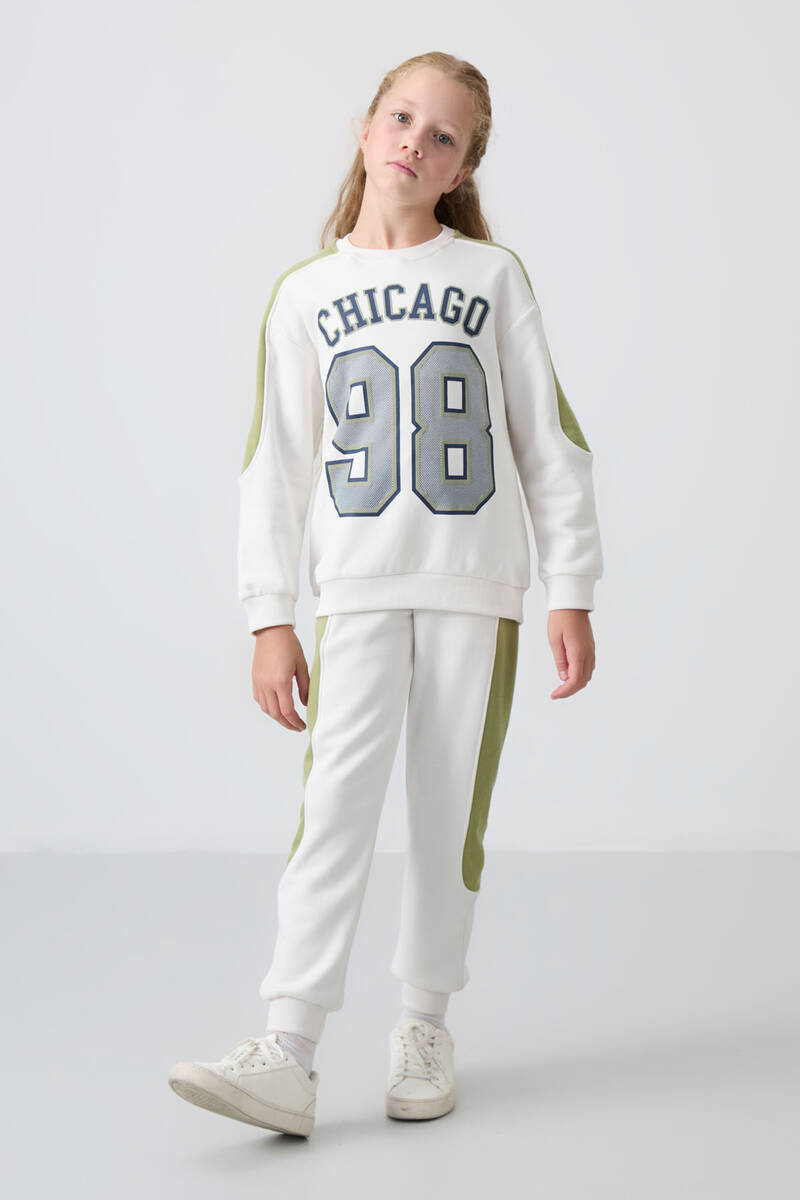 Tommylife Wholesale 7-15 Age Crew Neck Standard Fit Girls Tracksuit Set ...